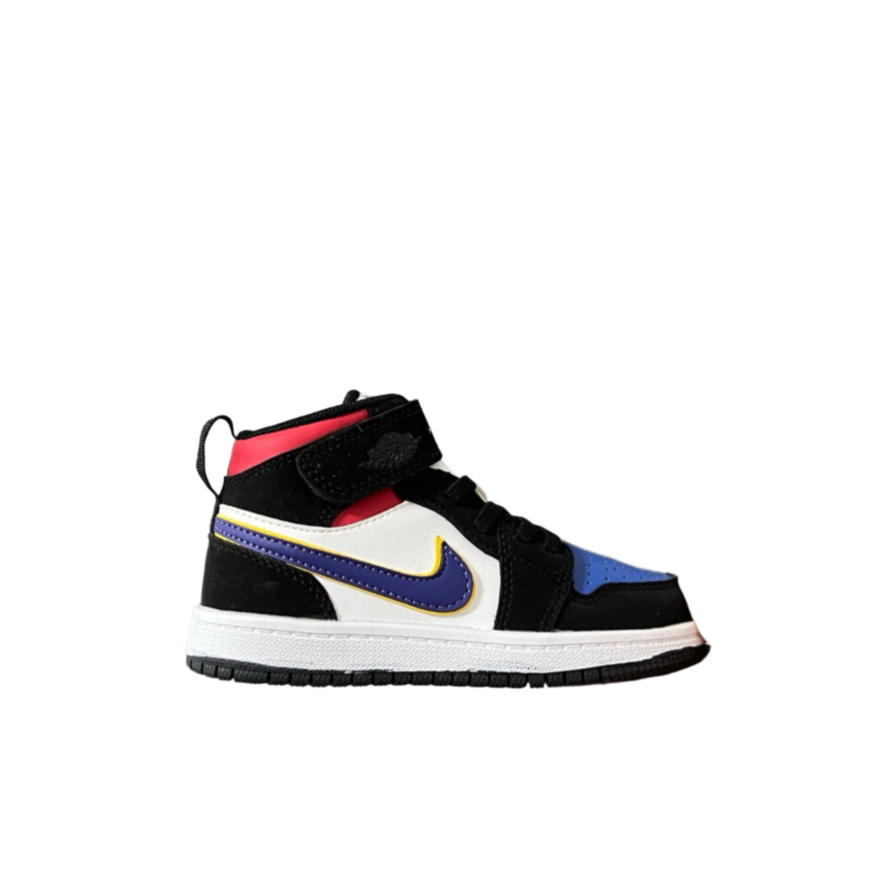 Air Jordan 1 High Top Velcro Kids Purple Black | אייר ג'ורדן ילדים – Mavens